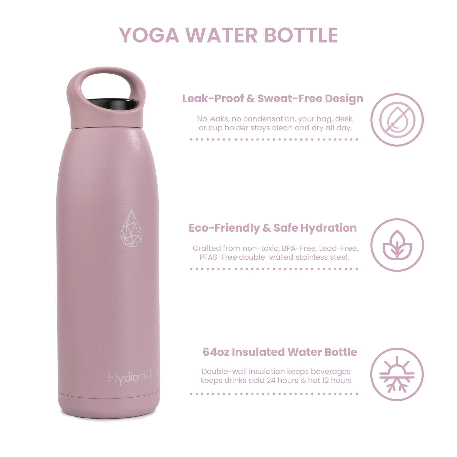 Yoga 32oz Water Bottle: Zen-Like Hydration